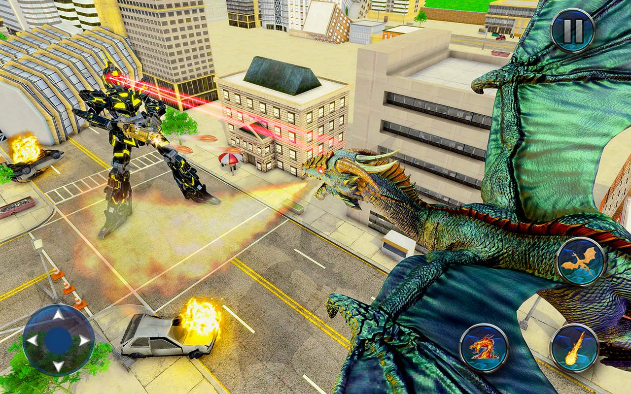 Flying Dragon Robot Transforming Robot Car Games - App on Amazon Appstore