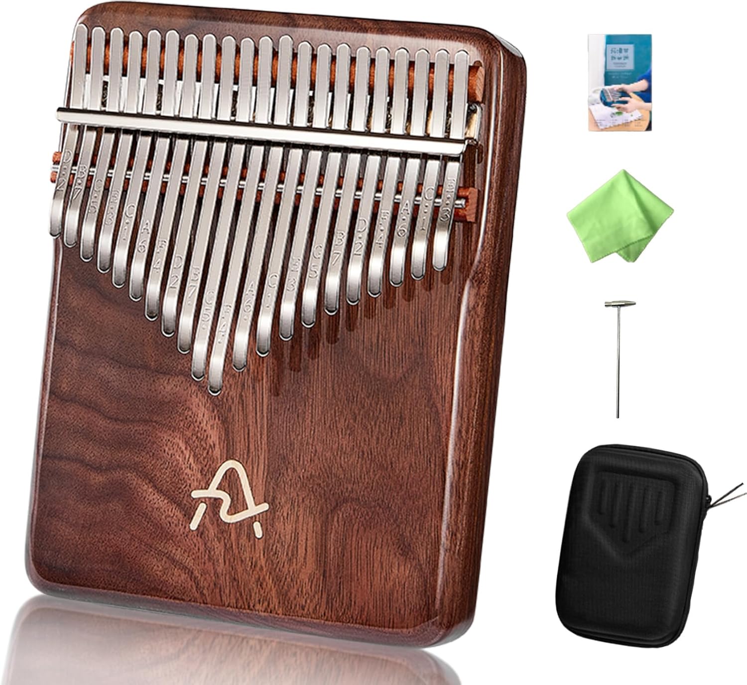 Amazon.com: Premium Kalimba 21 Keys with Thicker Body and Black Walnut ...