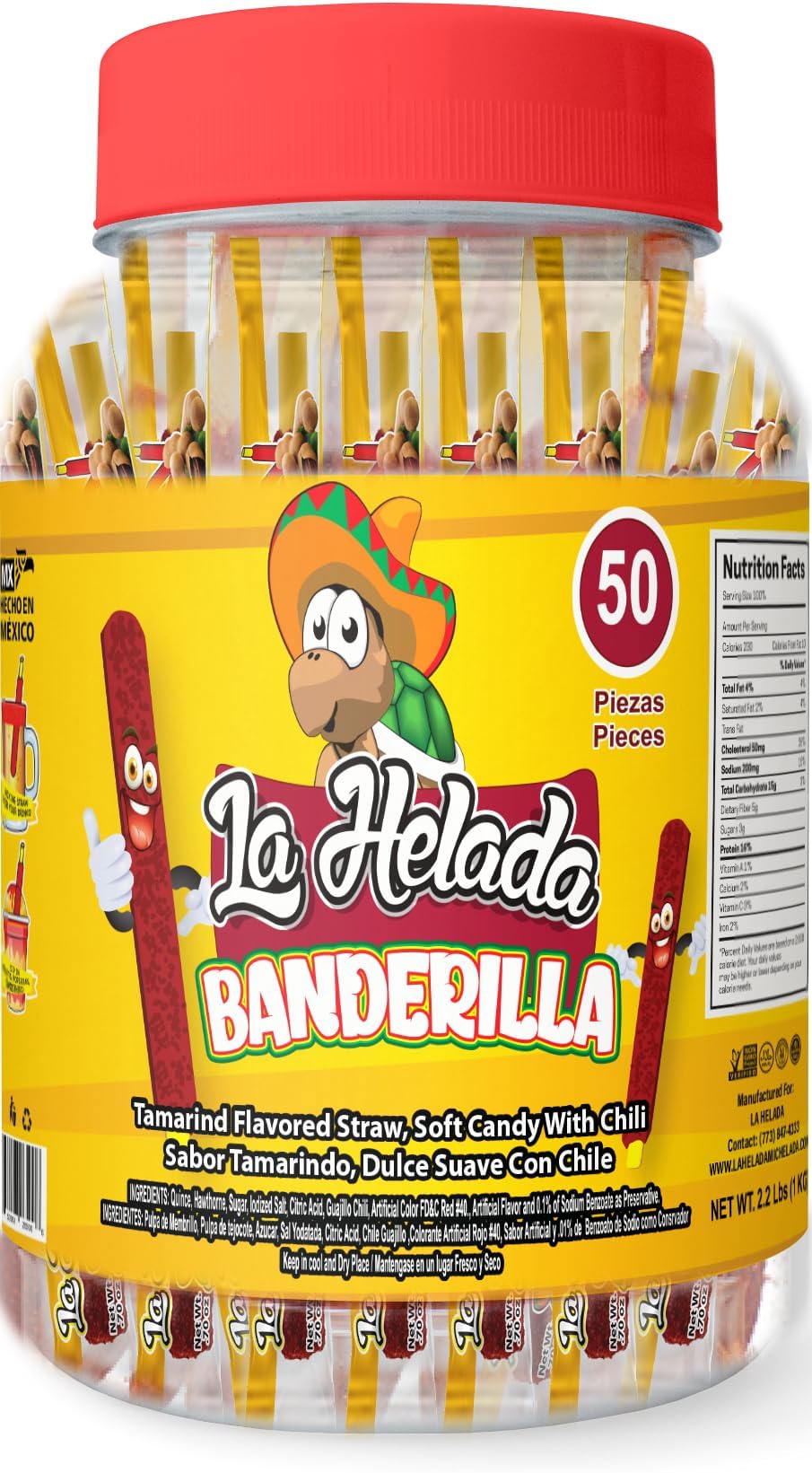 Amazon.com : Banderilla Tama-roca 30 Ct. 1.4 Oz Each : Grocery ...