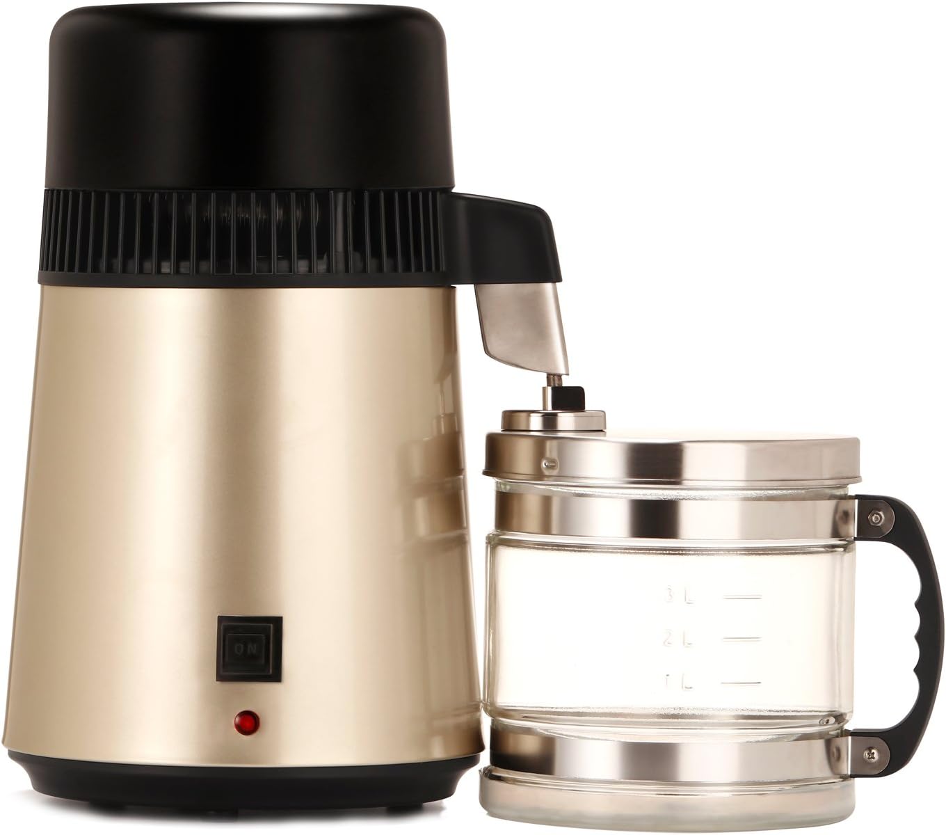 VEVOR Pure Water Distiller 4L Stainless Steel Inner Water Distillation ...