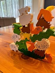 Amazon.com: HABA Animal Upon Animal - Classic Wooden Stacking Game ...
