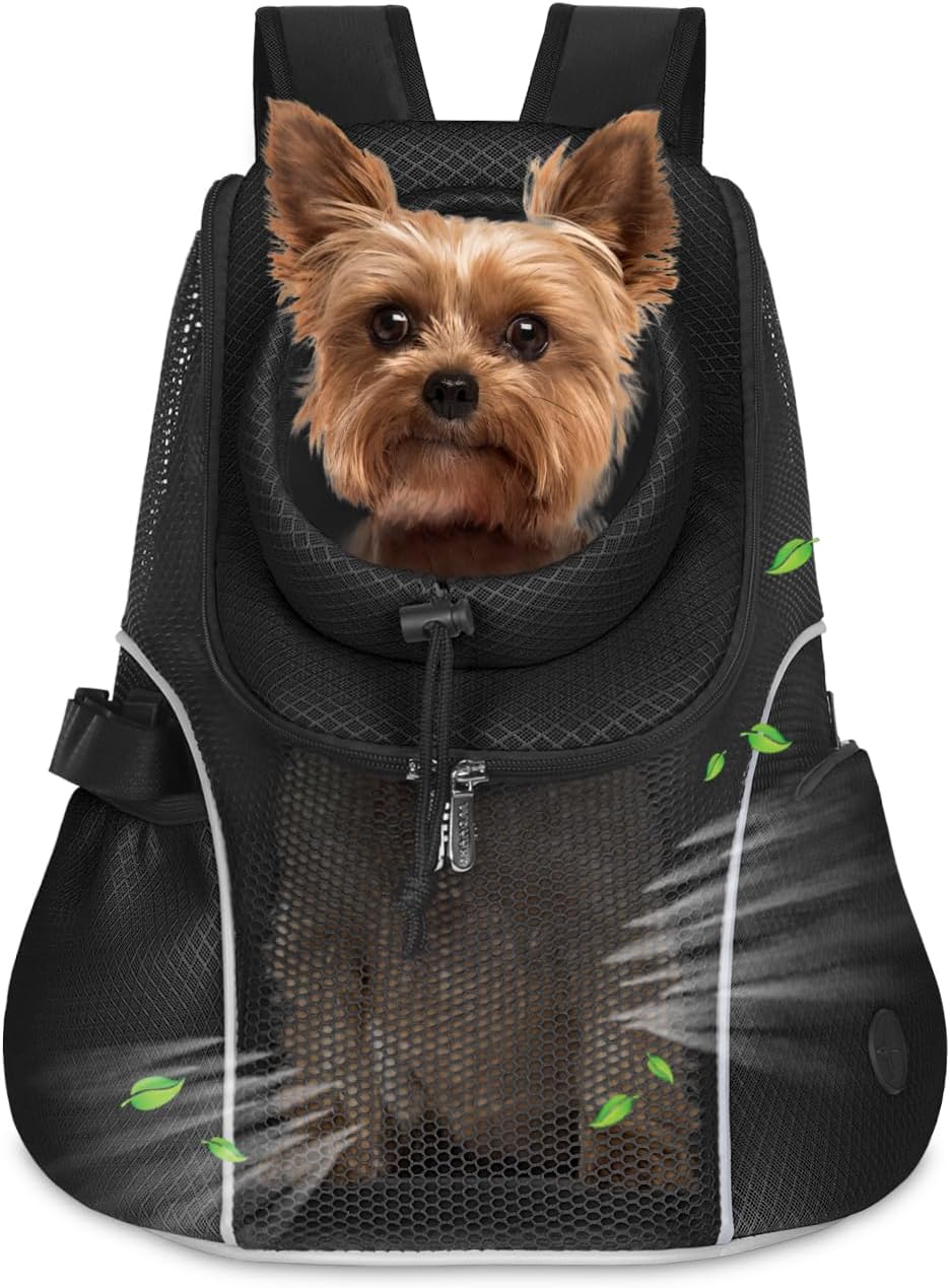 Amazon.com : WOYYHO Pet Dog Carrier Backpack Small Dog Front Backpack ...