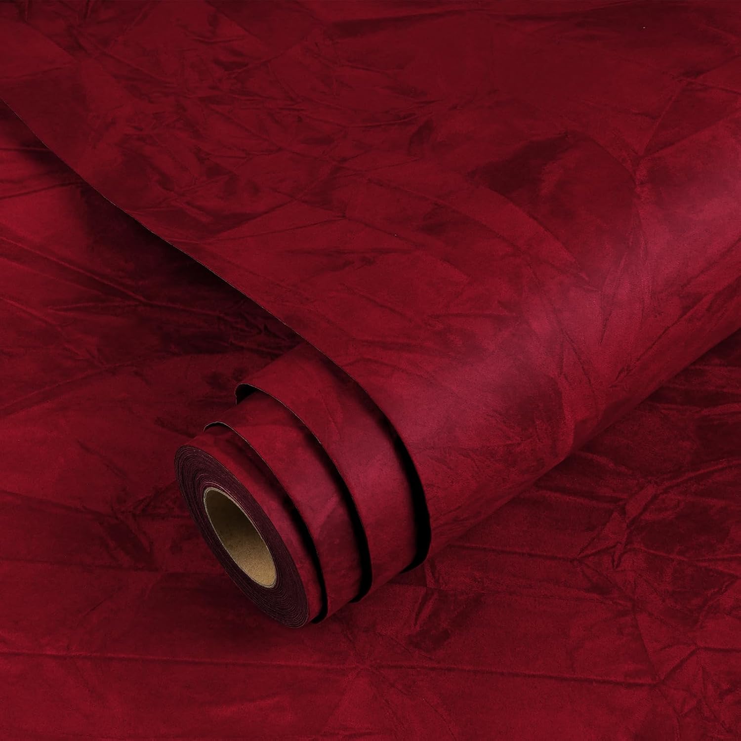 Yenhome Red Wallpaper Stick and Peel Red Wallpaper for Bedroom Walls 17 ...