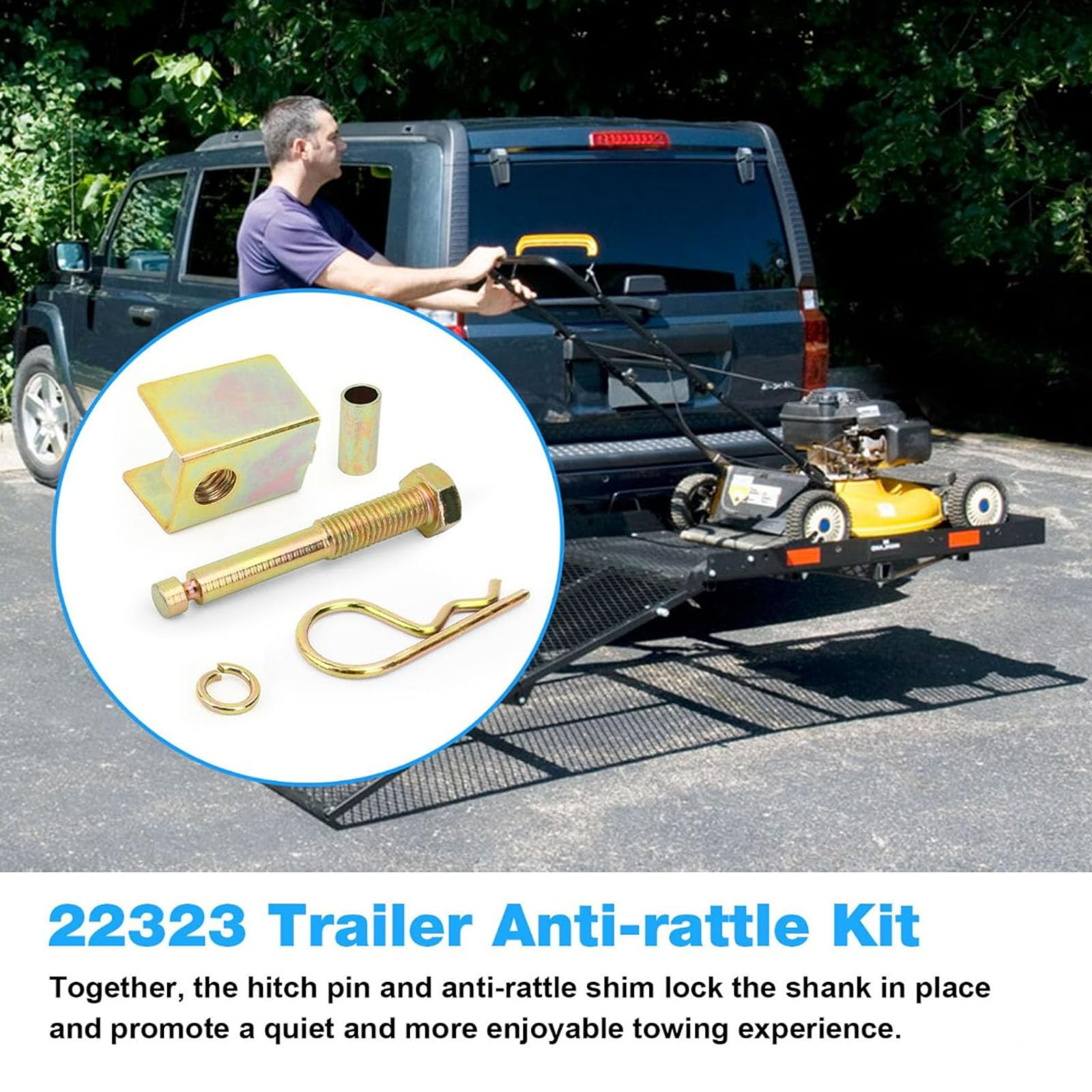 Snapklik.com : Upgrade Anti Rattle Hitch Pin 22323 For Trailerr Anti ...