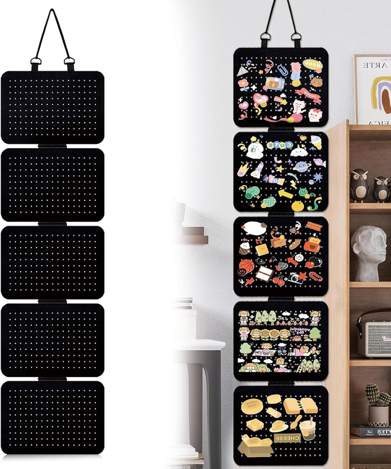 XZSKD Pin Badge Display, Enamel Pin Display Earring Storage Organiser 5 ...