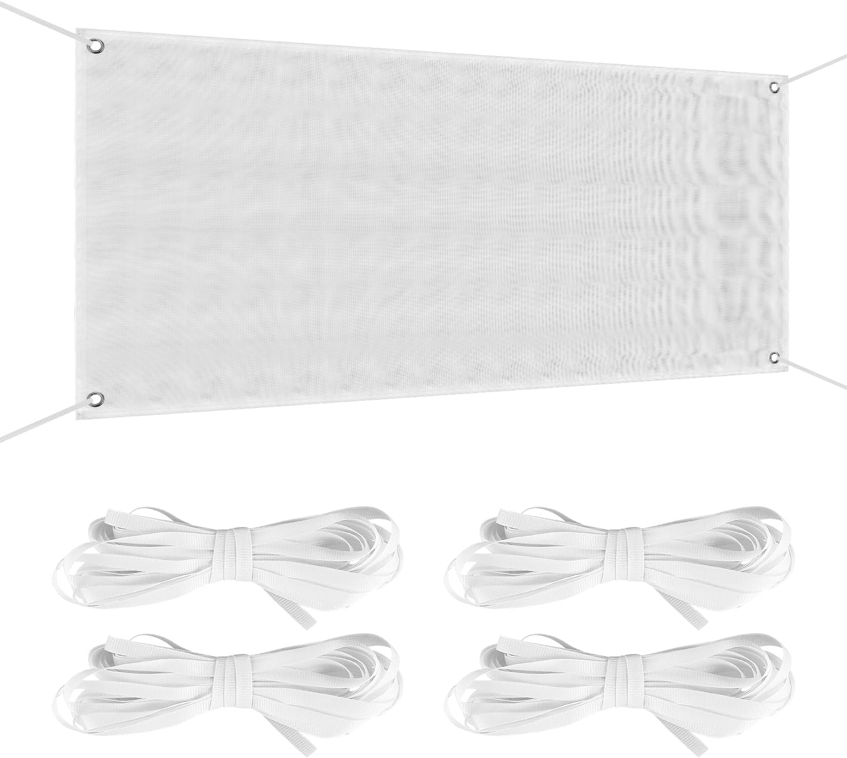 Amazon.com: Blank Banners, 2x6 Ft White Sublimation Banner Signs ...