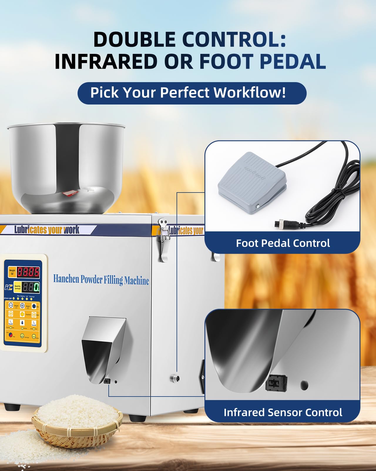 Snapklik.com : Smart Digital Powder Filling Machine & Particle Granule ...