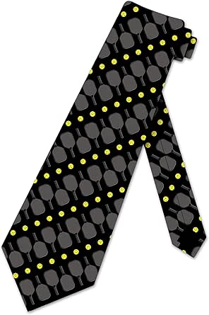 Amazon.com: Three Rooker Sports Ties Mens Pickleball Necktie Pickleball ...