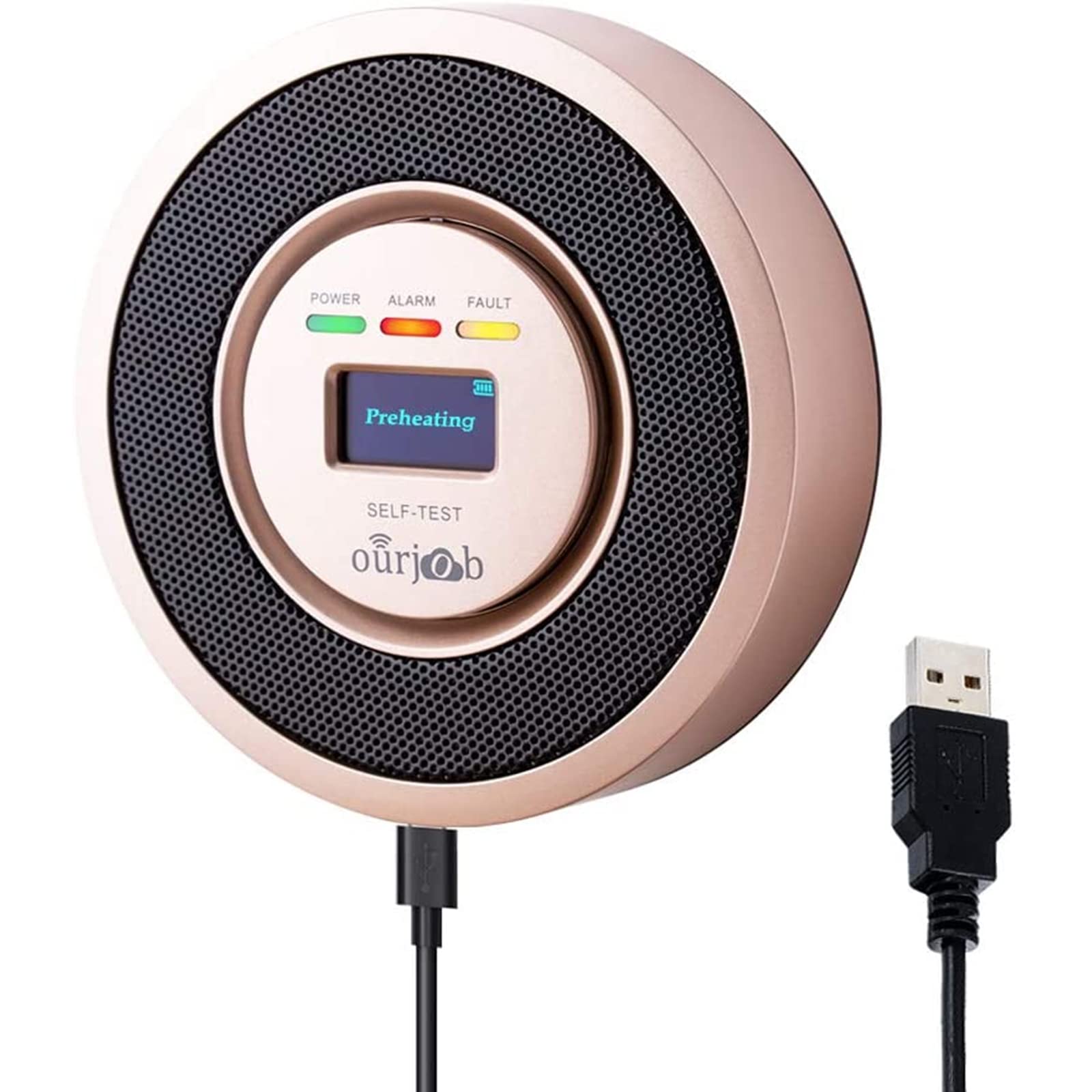 Natural Gas Detector, Gas Leak Alarm Sensor Butane Methane Gas Monitor ...