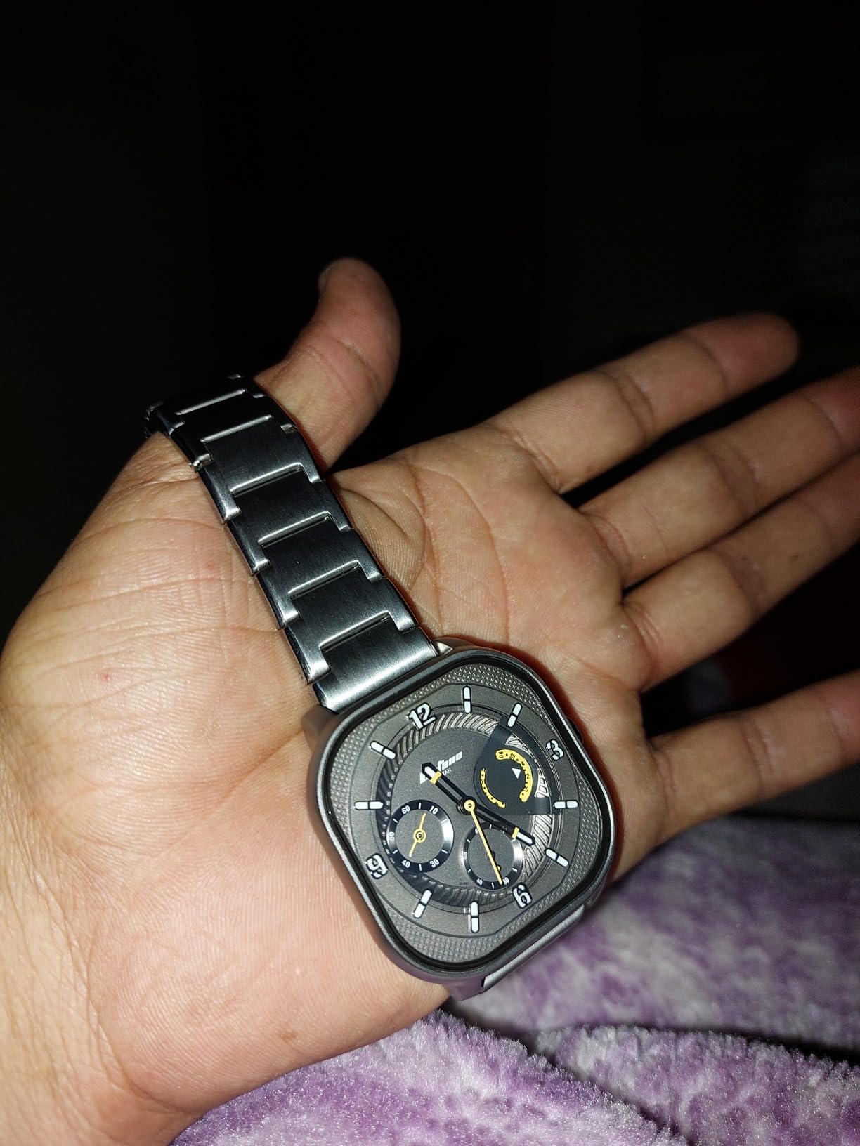 Titan Octane Aerobatics Gray Dial Chronograph Stainless Steel Strap ...