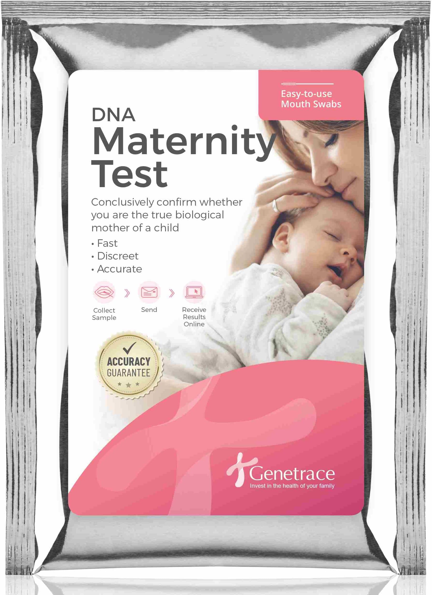 Amazon.com: Genetrace DNA Maternity Test - at-Home DNA Test Kit for ...