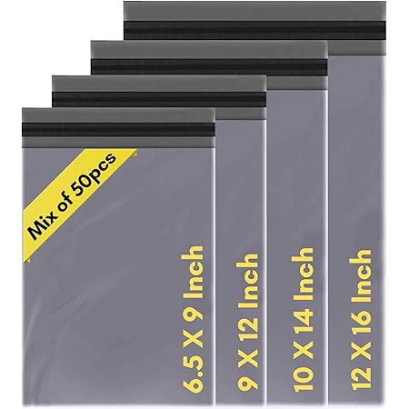 Second One - 50 Mixed Delivery Bags for Parcels Parcel Bags Postage ...