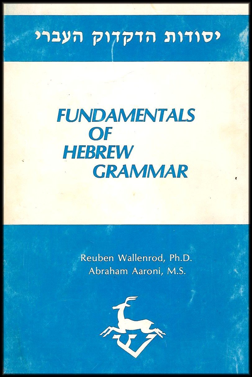 Fundamental of Hebrew Grammar [Dual English/Hebrew Text]: Reuben ...
