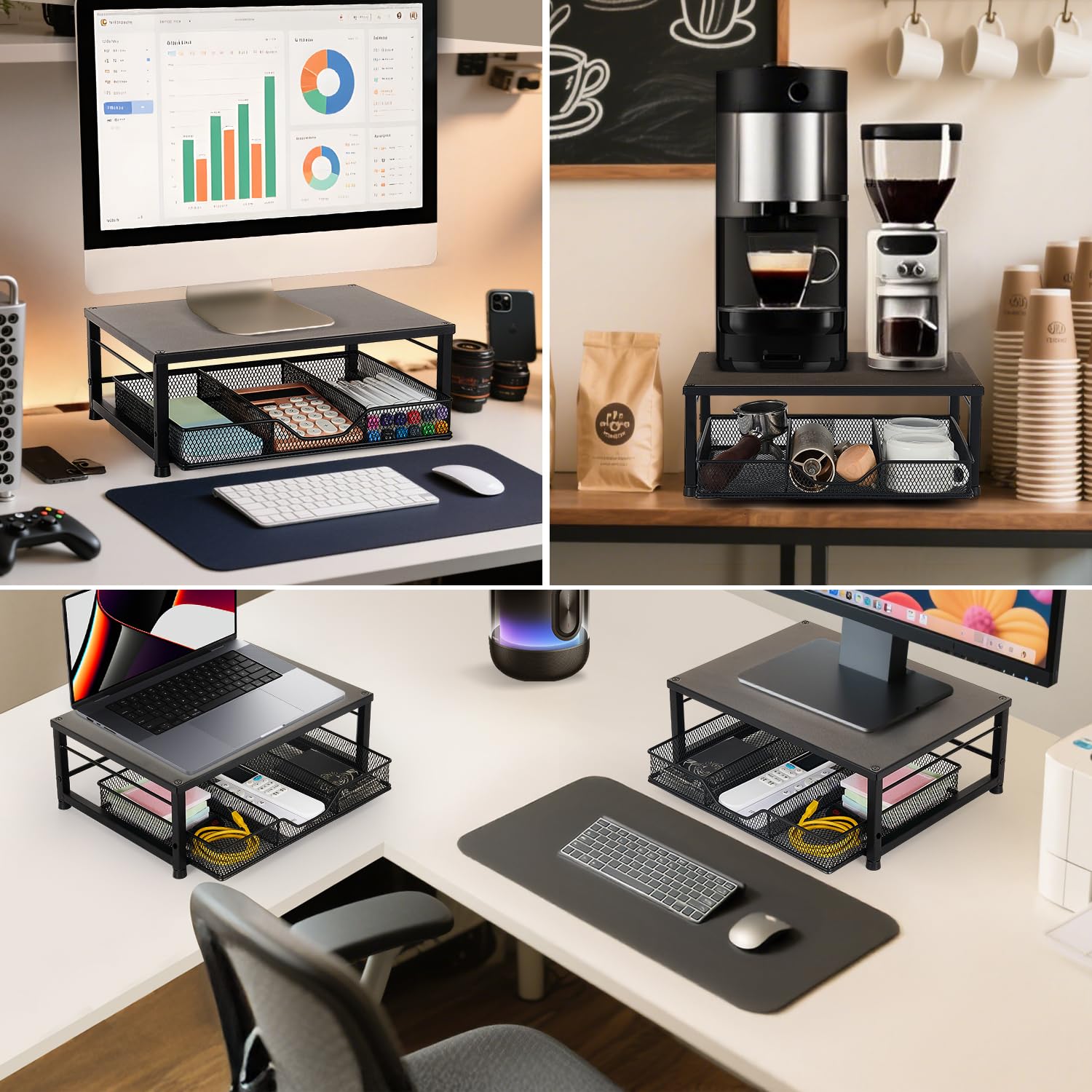 Snapklik.com : Gugsey Small Laptop Stand For Desk, Monitor Stand Riser ...