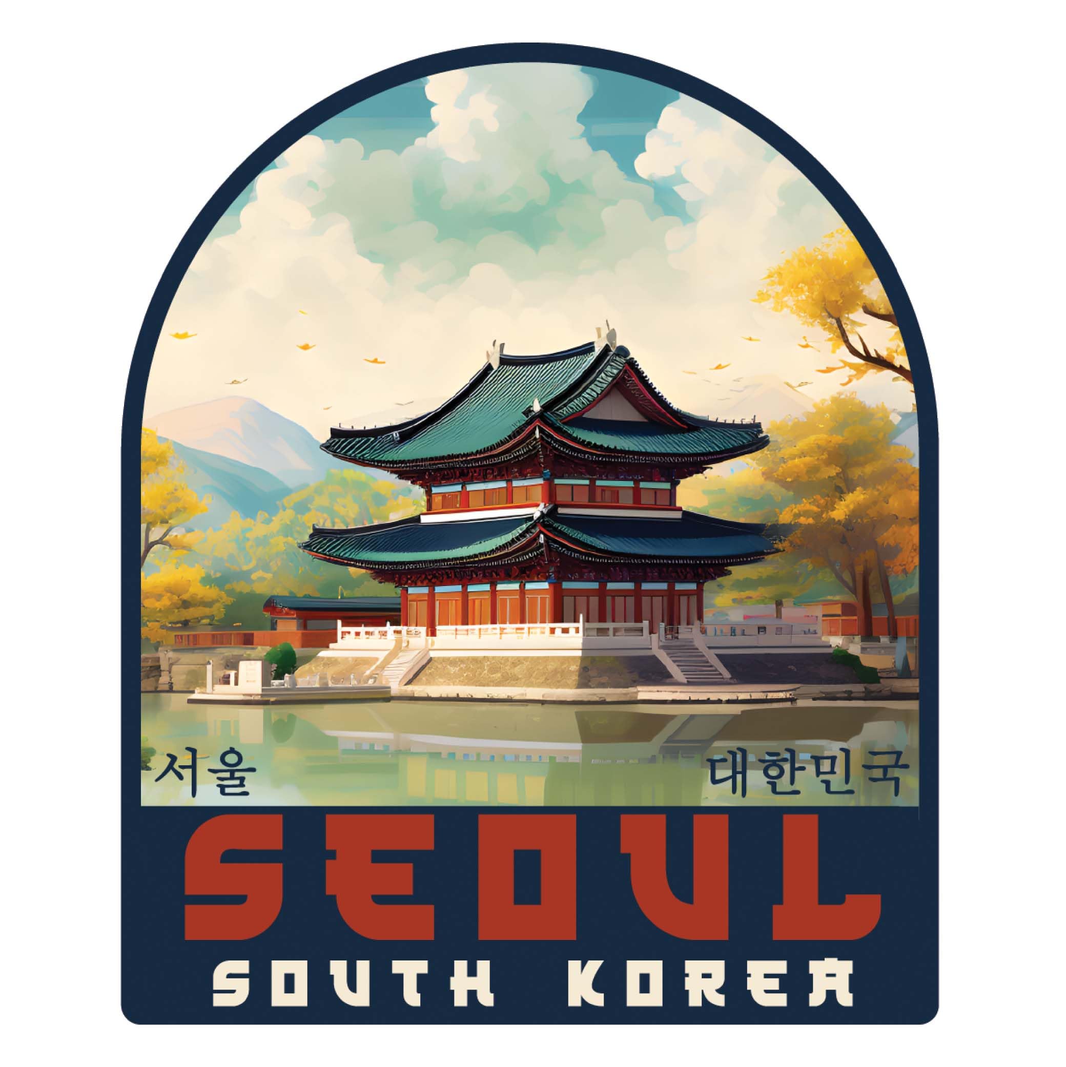 Amazon.com: Seoul South Korea Design C Souvenir Fridge Magnet 2-Inch ...
