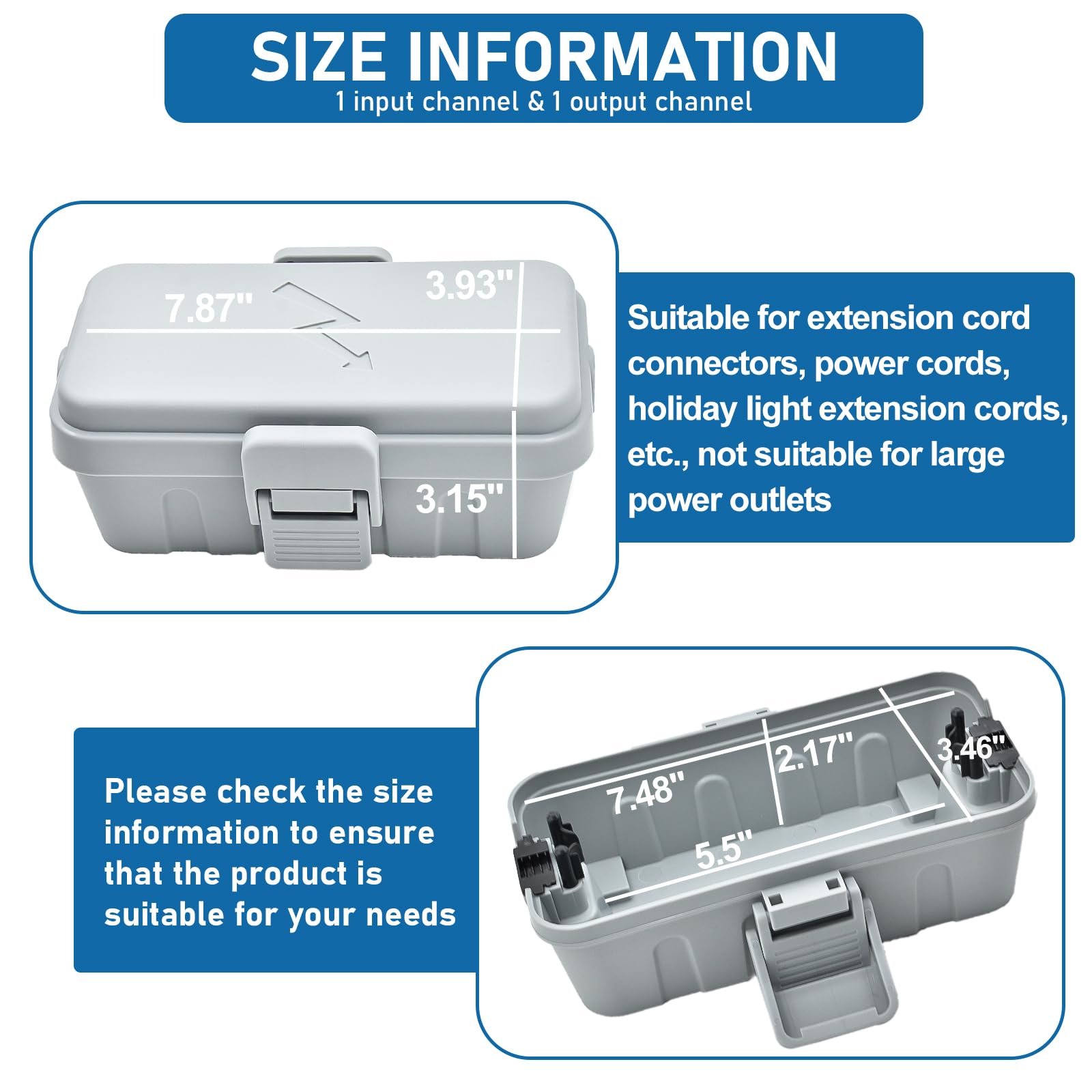 1PCS Weatherproof Electrical Connection Box, Outdoor Electrical Box ...