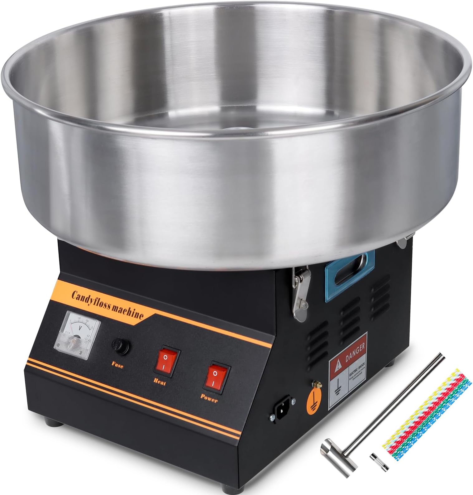 Amazon.com: Upgraded Electric Commercial Cotton Candy Machine, 1080W ...