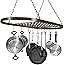 Amazon.com: Sorbus® Pot and Pan Rack for Ceiling with Hooks ...