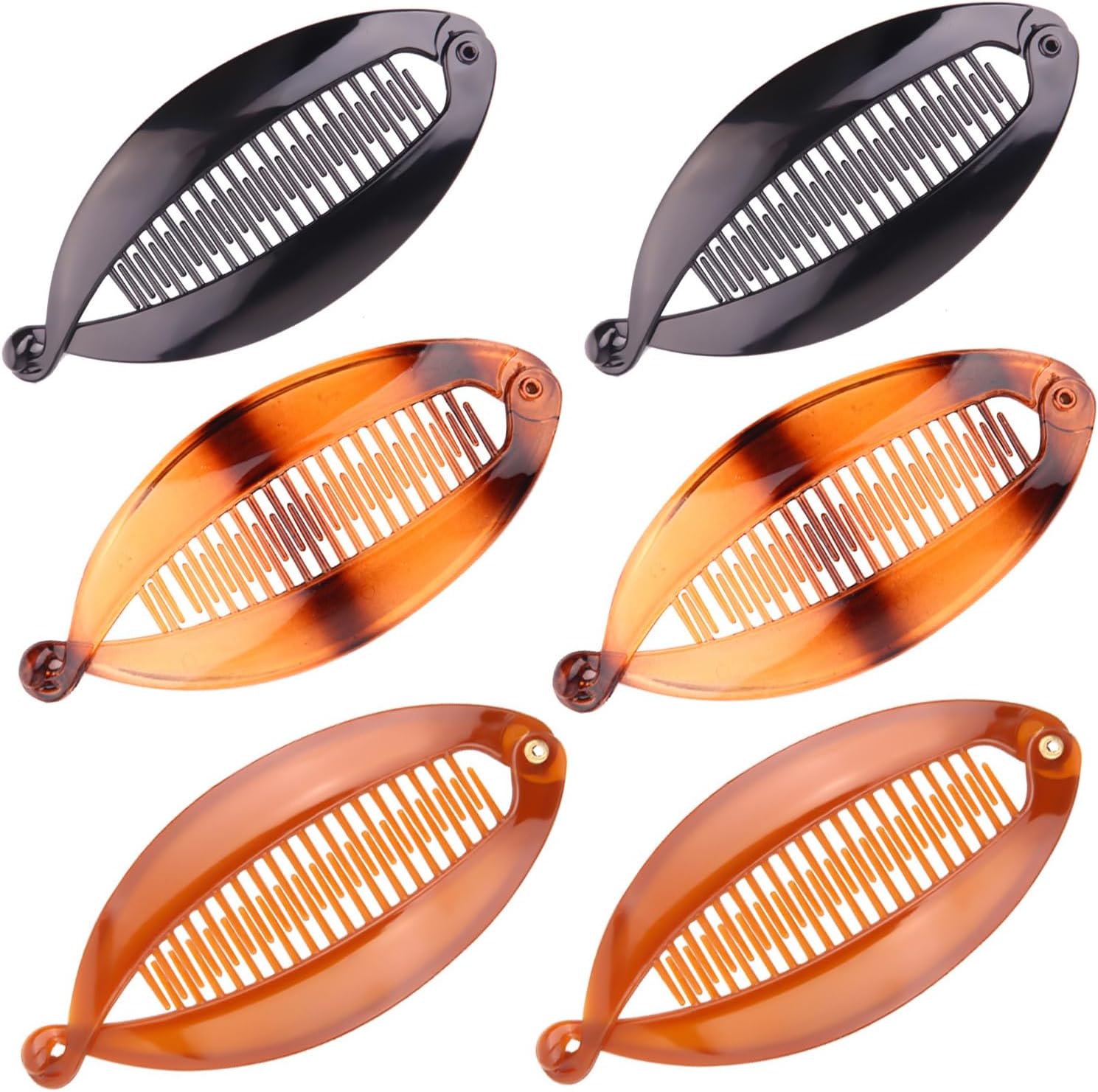 Amazon.com : Banana Hair Clips Banana Clip Combs for Thin Long Hair ...