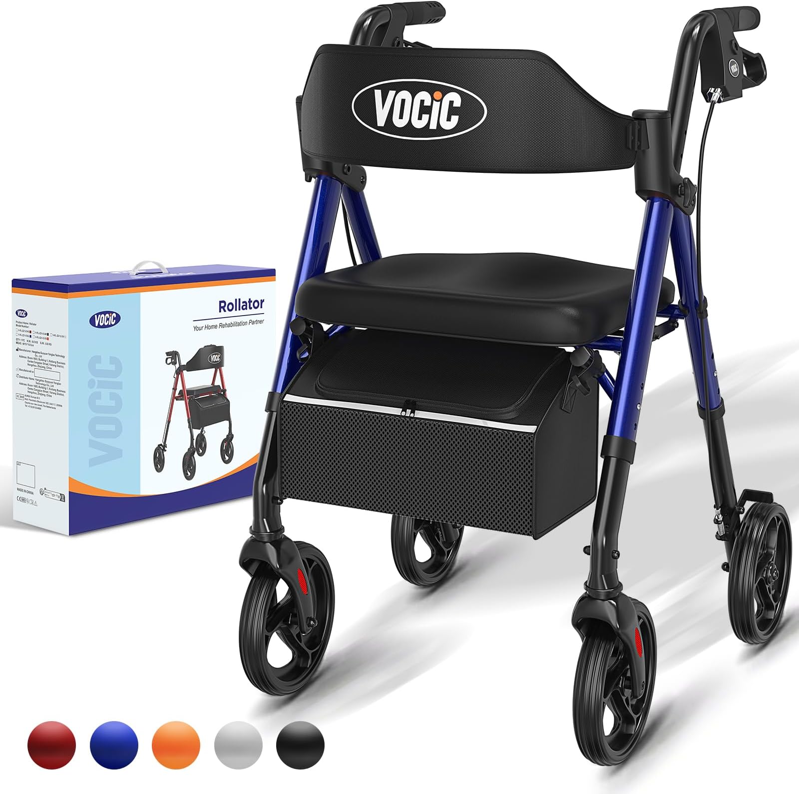 Amazon.com: NOVA Medical Products, GetGo Petite Rollator Walker Petite ...