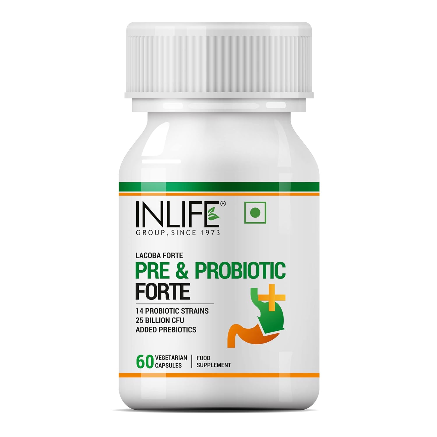 INLIFE Prebiotic and Probiotics Forte Supplement for Men & Women 25 ...