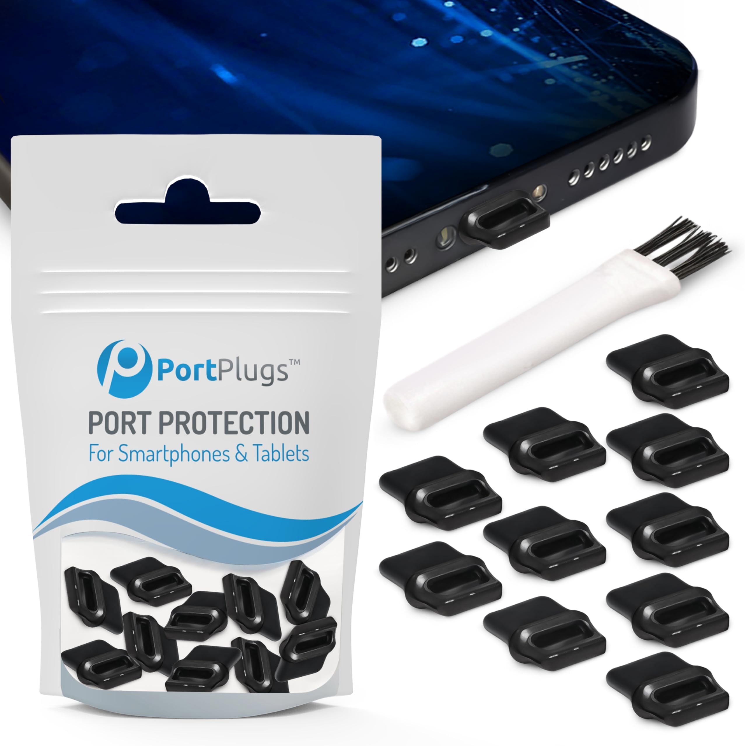 Amazon.com: PortPlugs USB-C Dust Plugs – Easy-Grip Design with Cleaning ...