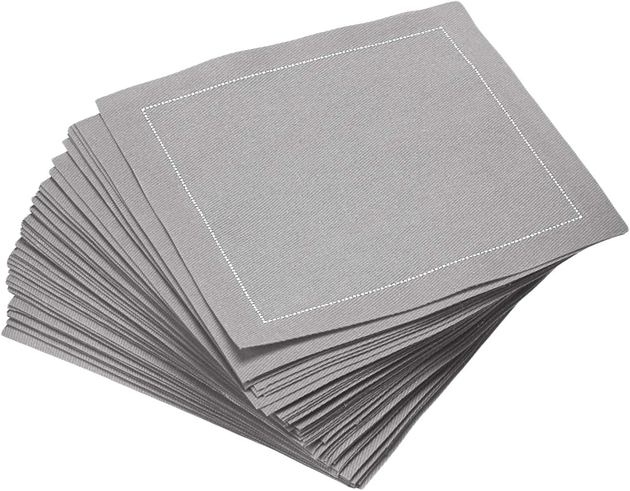 Amazon.com | Signature Napkins 100% Cotton Cocktail Napkin, 50-Pack, 4. ...