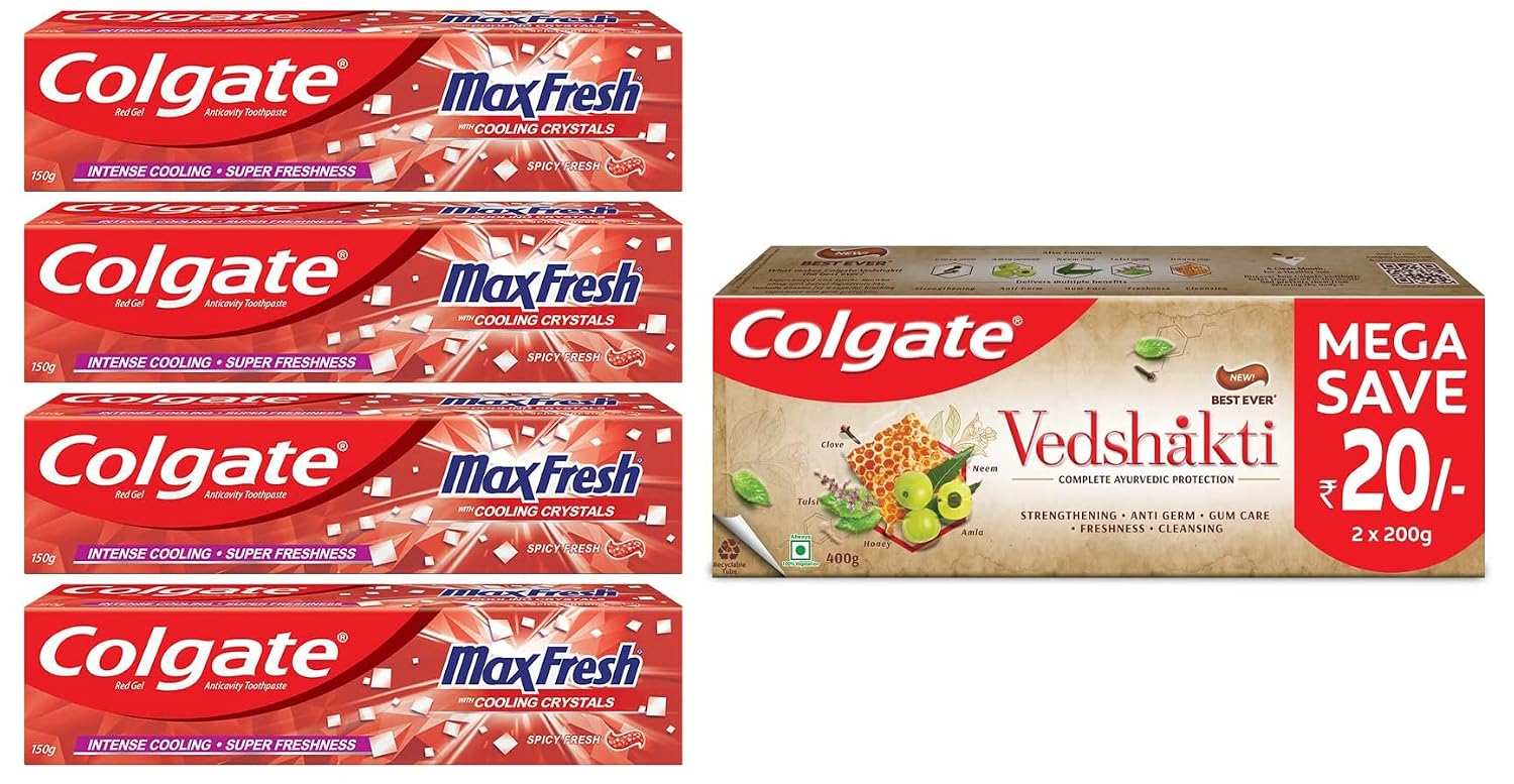 Buy Colgate Max Fresh Bad Breath Treatment Toothpaste, Red Gel Paste ...