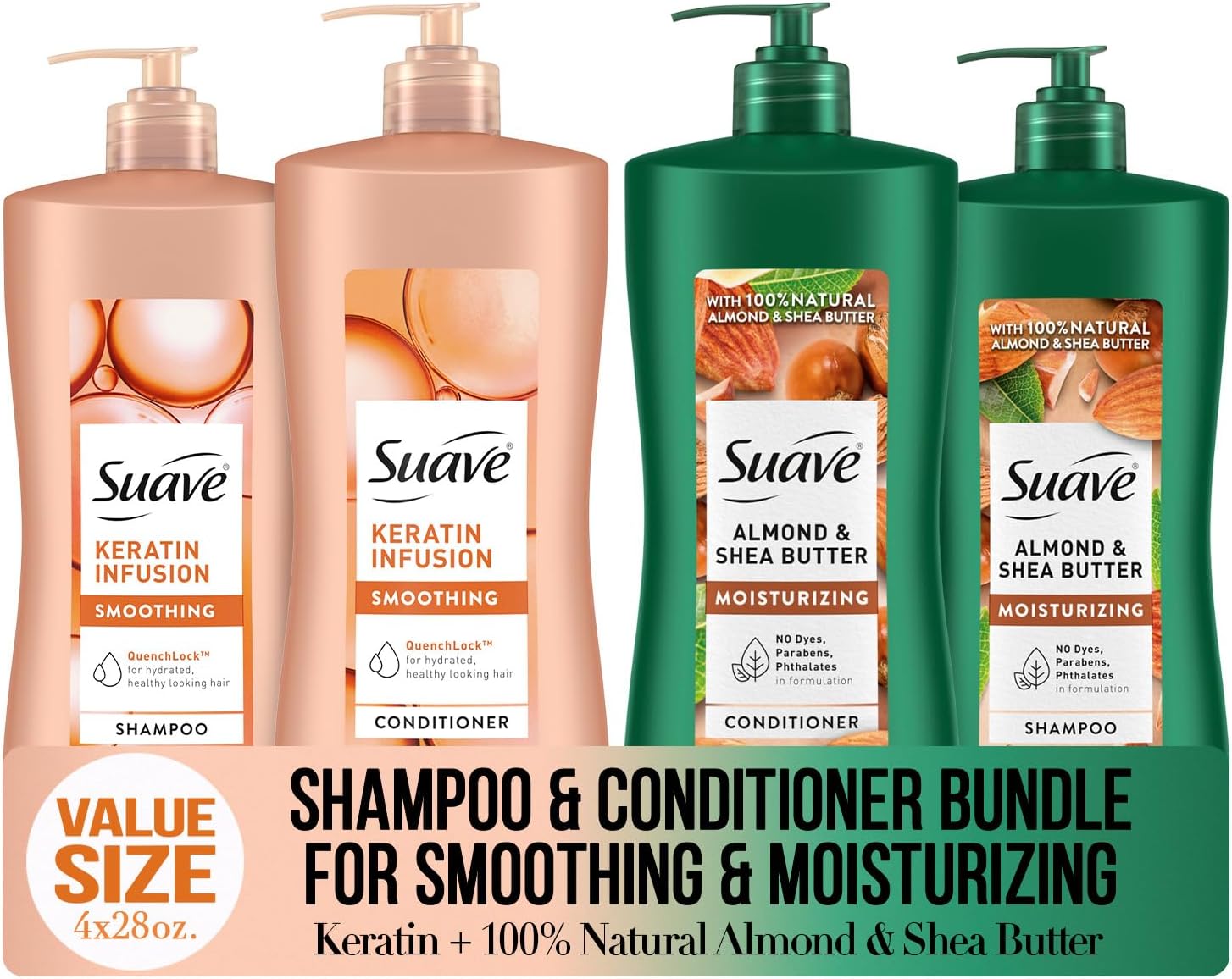 Amazon.com : Suave Shampoo & Conditioner Set, Tropical Coconut ...