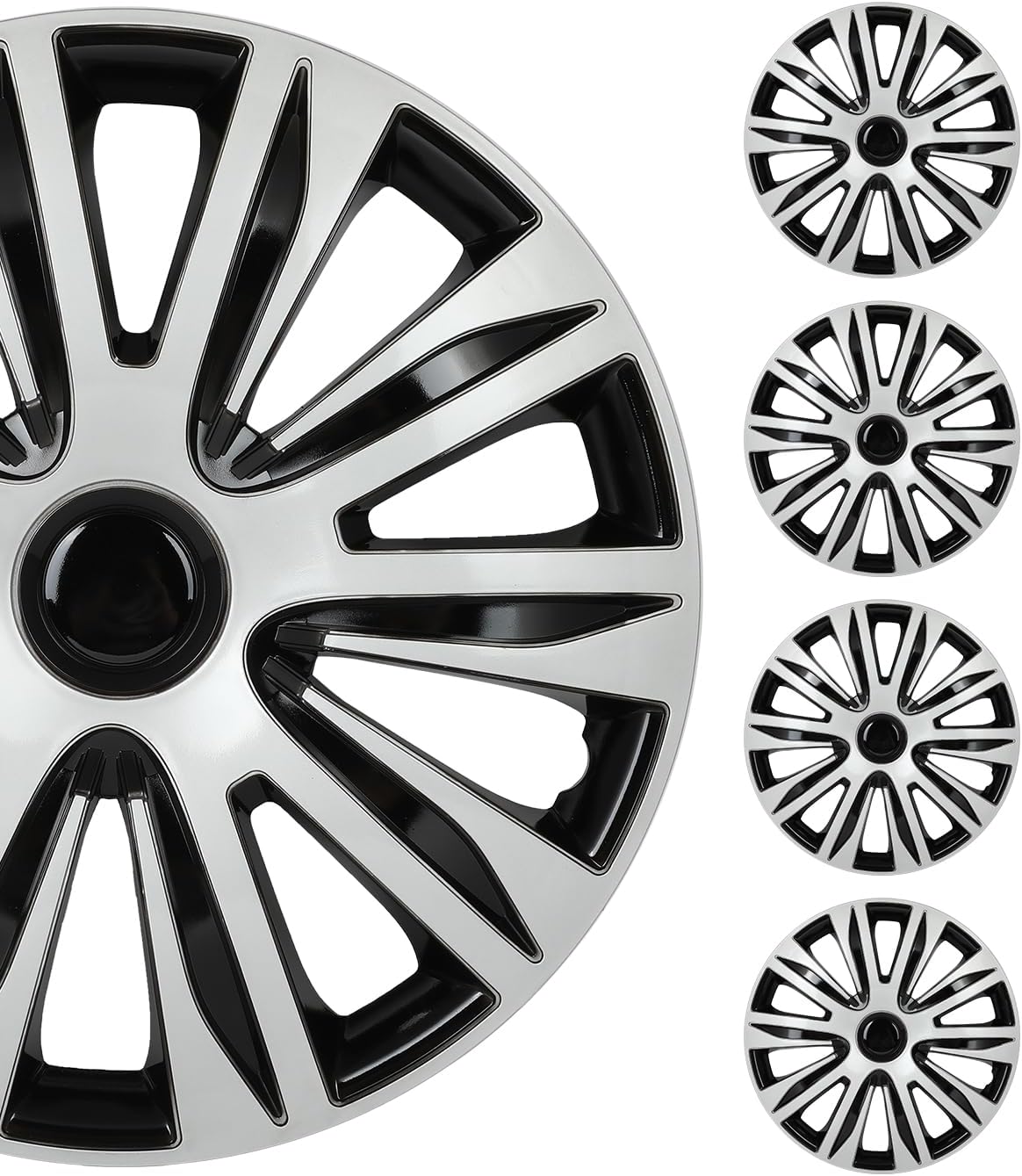 Amazon.com: SCITOO Premium 16 Inch Hubcaps Set of 4 Wheel Rim Cover OEM ...