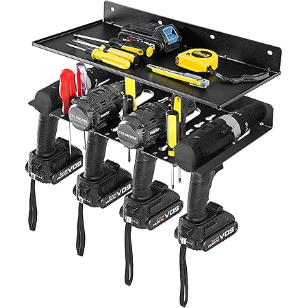 Amazon.com: Goplus Electric Drill Holder, Wall Mounted Power Tool ...
