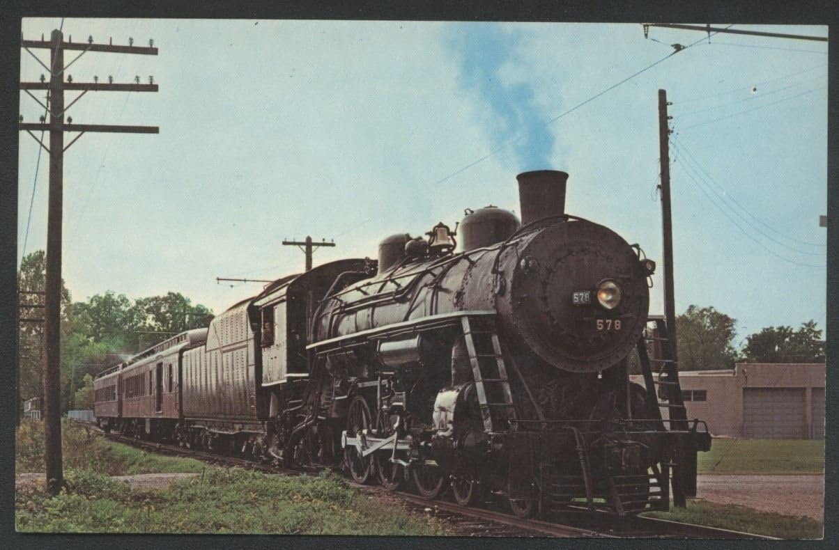 Amazon.com: Norfolk Western 578 4-6-2 Engine Ohio Railway Museum ...