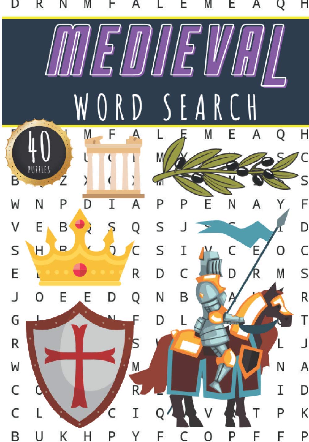 Medieval Word Search: Middle Age Word Search Book | 40 Fun Puzzles With ...