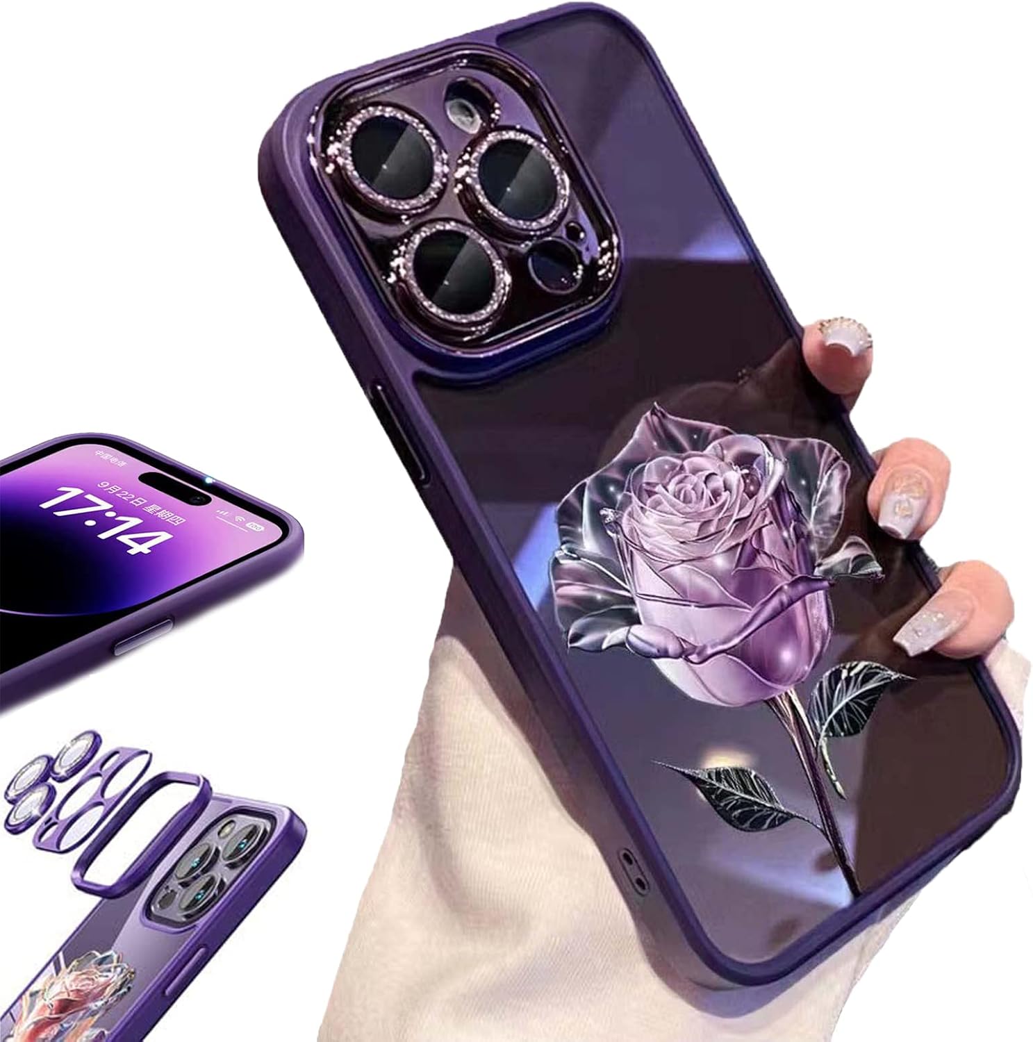 Amazon.com: LPSHGK Fairy Rose for iPhone Case, Fairy Rose Phone Case ...