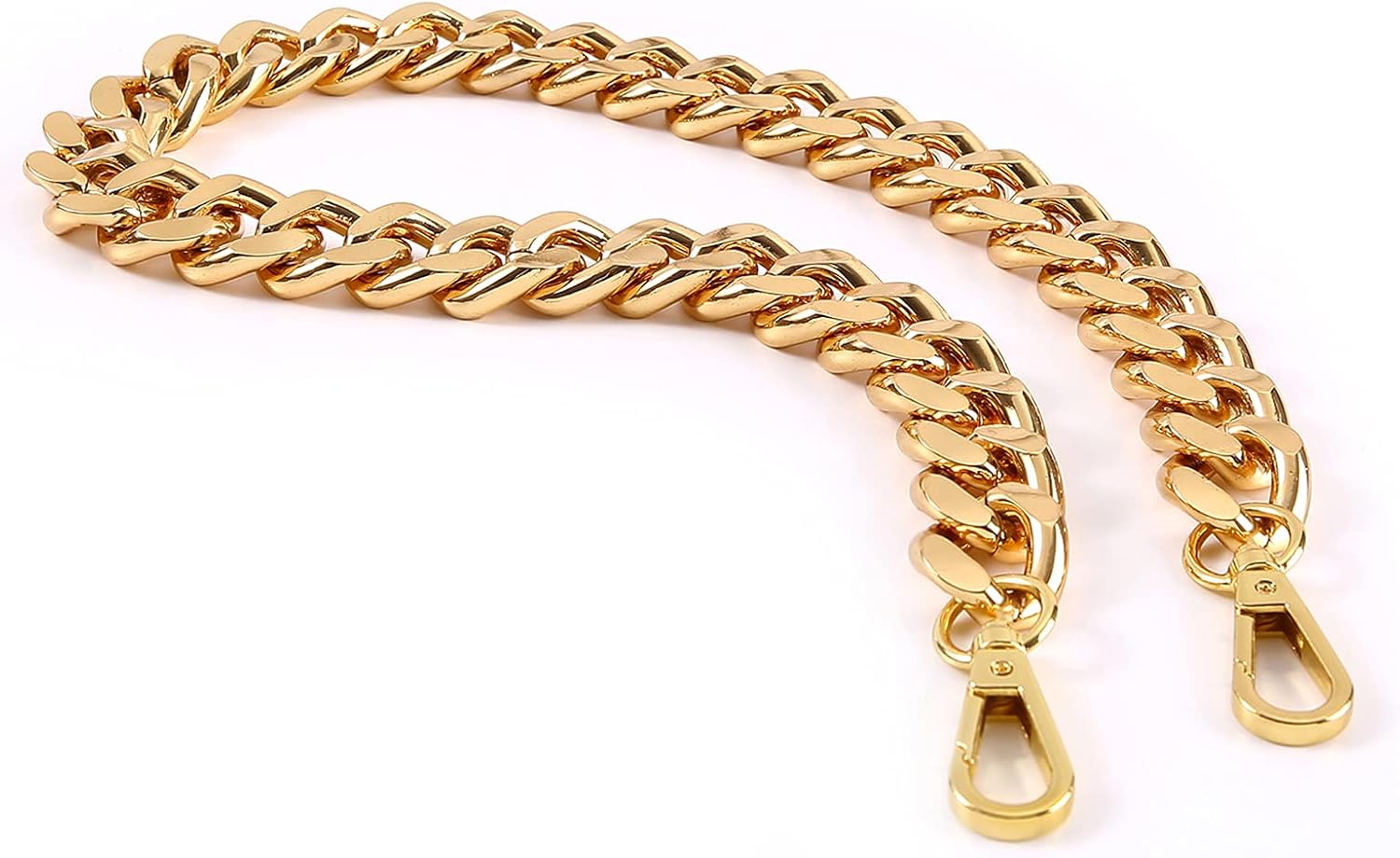 Amazon.com: Yichain 25 Inch Trendy Chunky Metal Chain Purse Handle ...