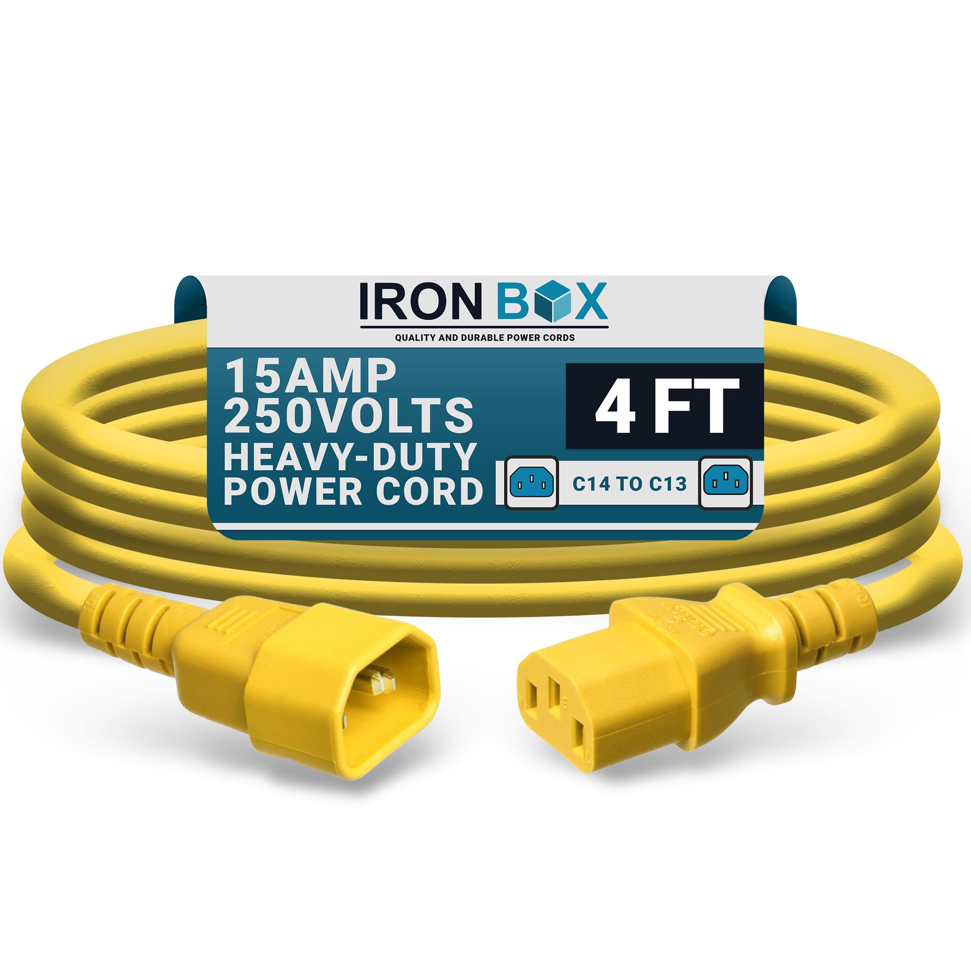 Amazon.com: IronBox Electric - Heavy-Duty C14 to C13 Power Cord, 15A ...