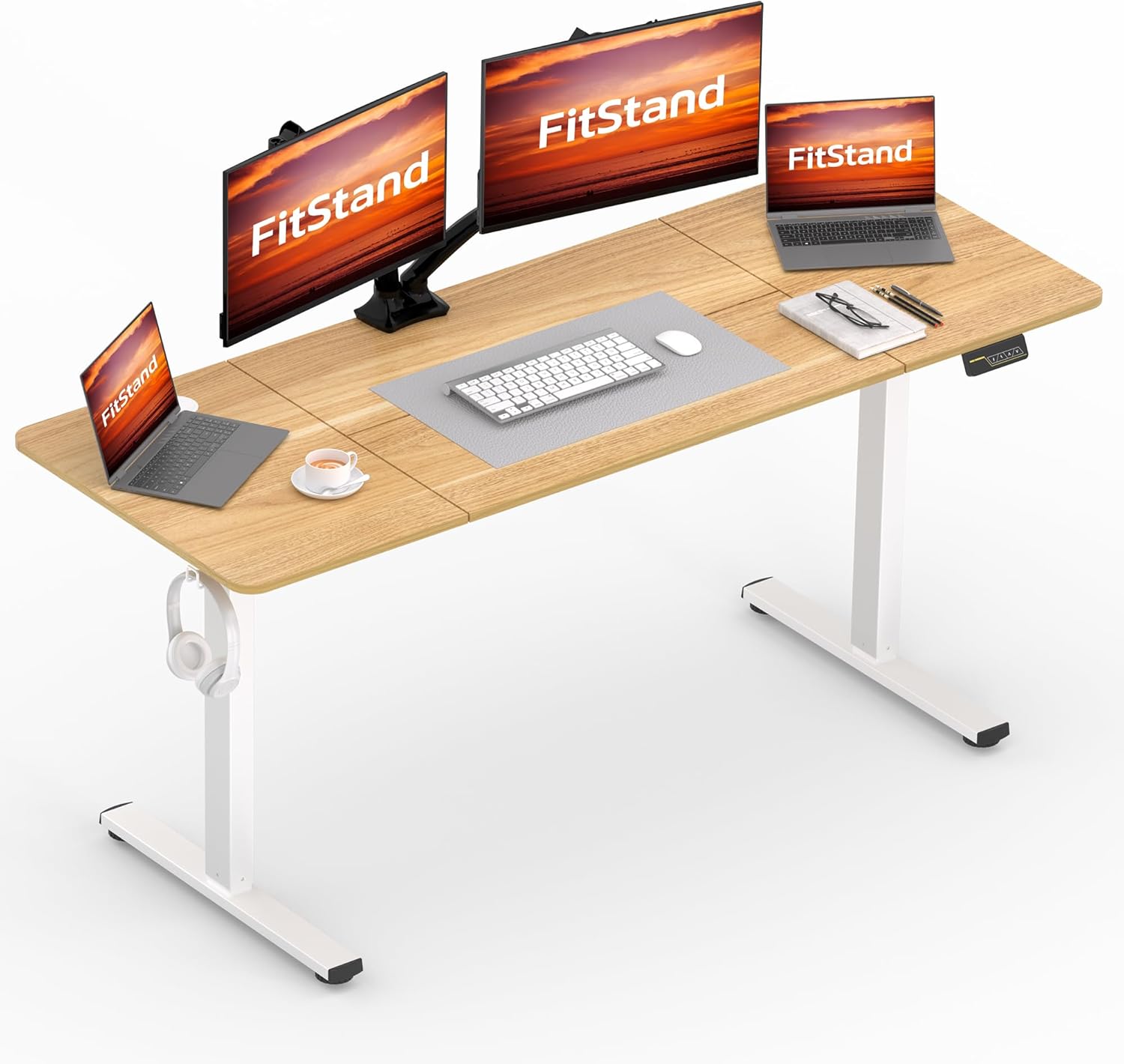 FitStand FQ1 180x80cm Electric Height Adjustable Standing Desk, Sit ...