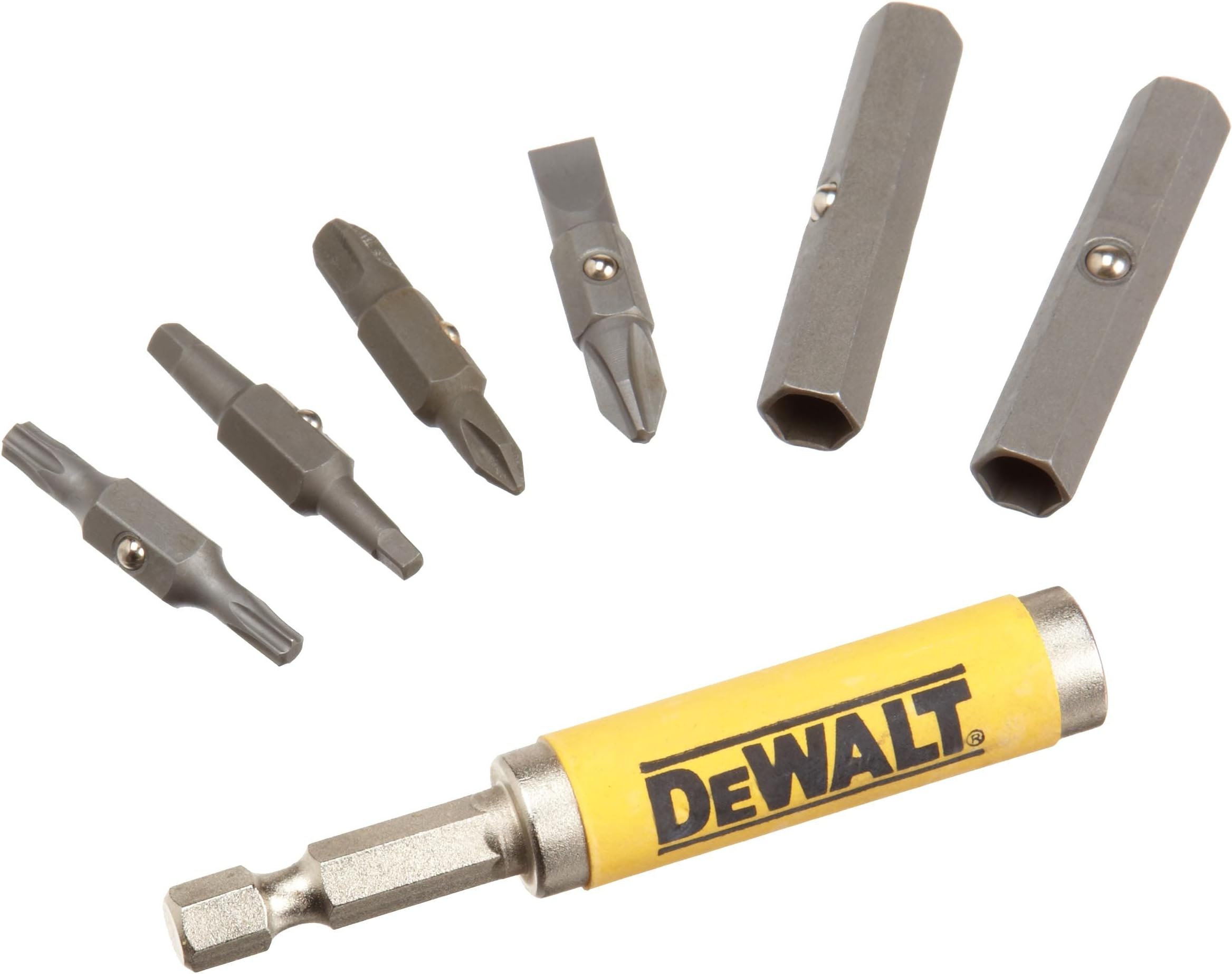 DEWALT Bit Set with 6-in-1 Flip and Switch Driver System, 7-Piece ...