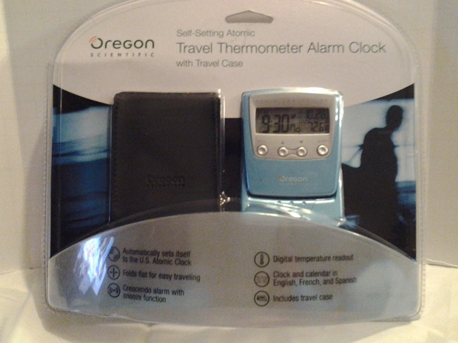 Amazon.com: Oregon Scientific Travel Thermometer Alarm Clock : Home ...