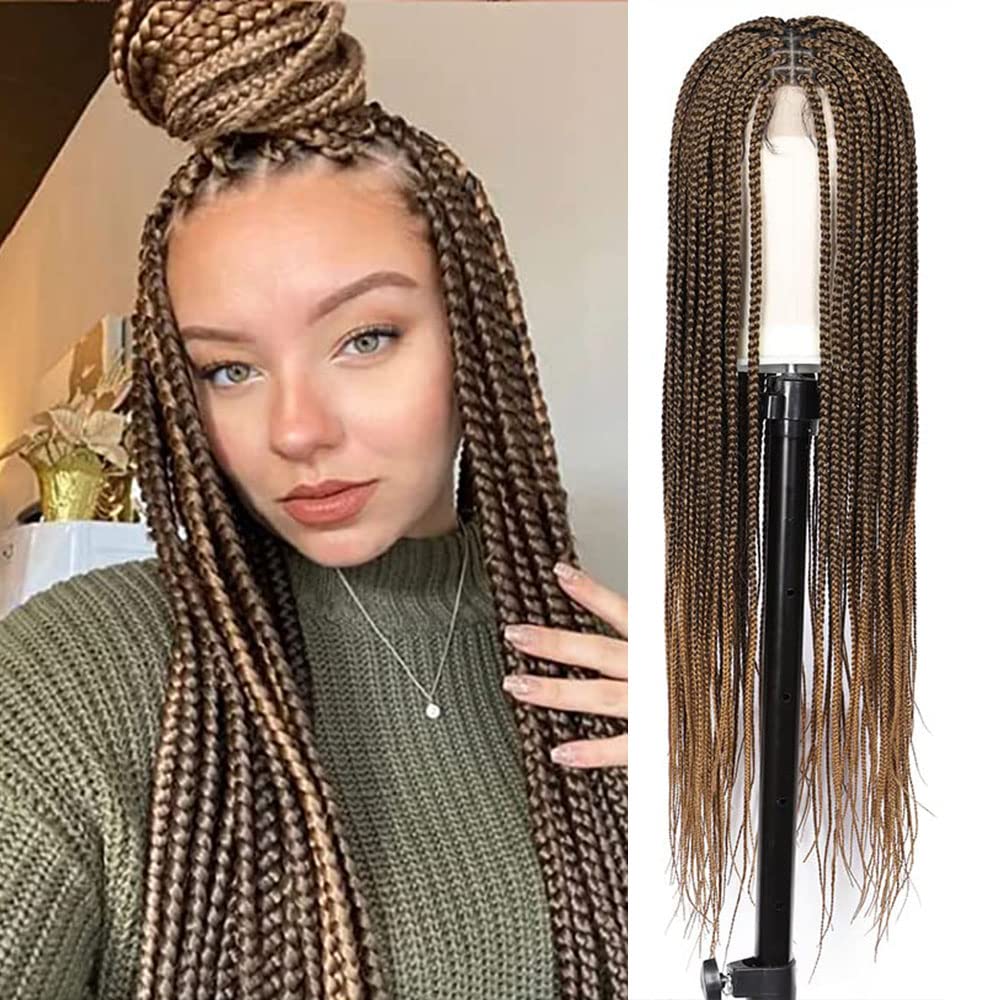 Amazon.com : KAMIMASU 100% Hand-Braided Full Lace Front Knotless Box ...