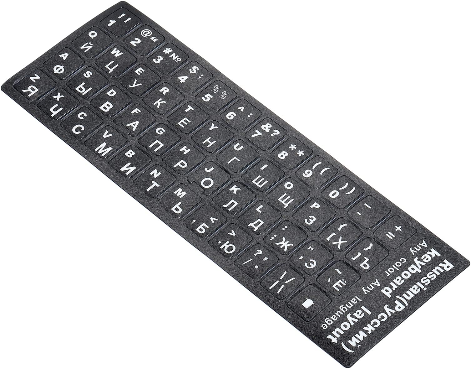 Ukrainian Russian Transparent Keyboard Stickers With YELLOW Letters ...