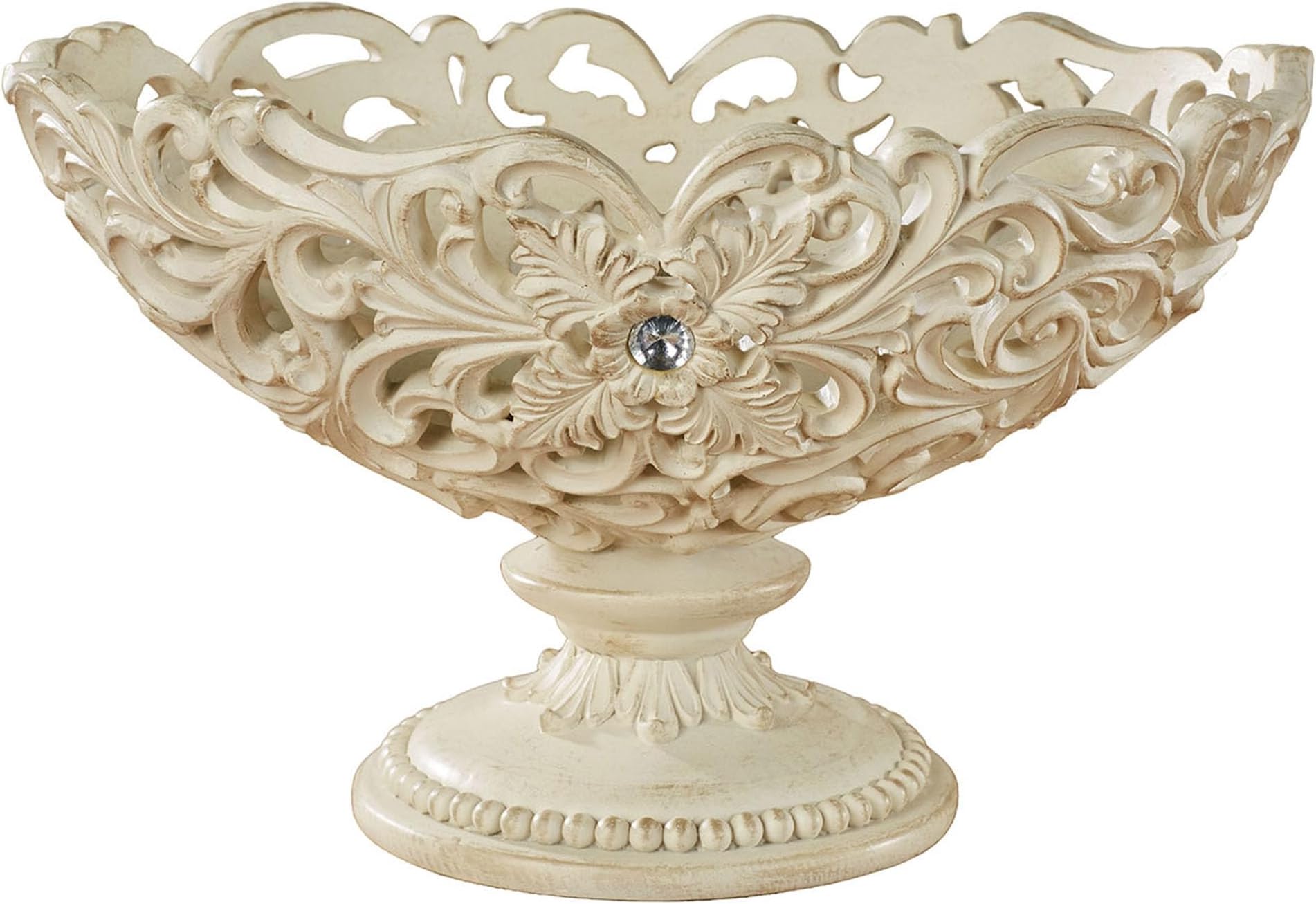 Amazon.com: Red Co. 10” Decorative Round Aluminum Golden Branch Reef ...