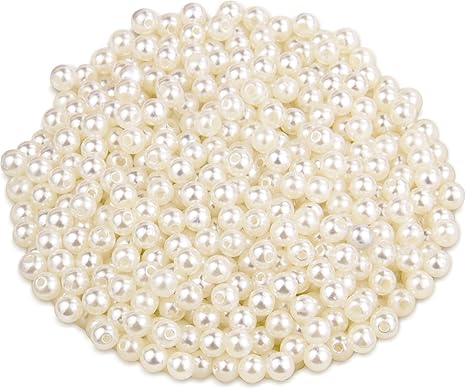 [2500 PCS] Pearl Beads, 3MM Round Small Pearl Beads Craft Loose Beads ...