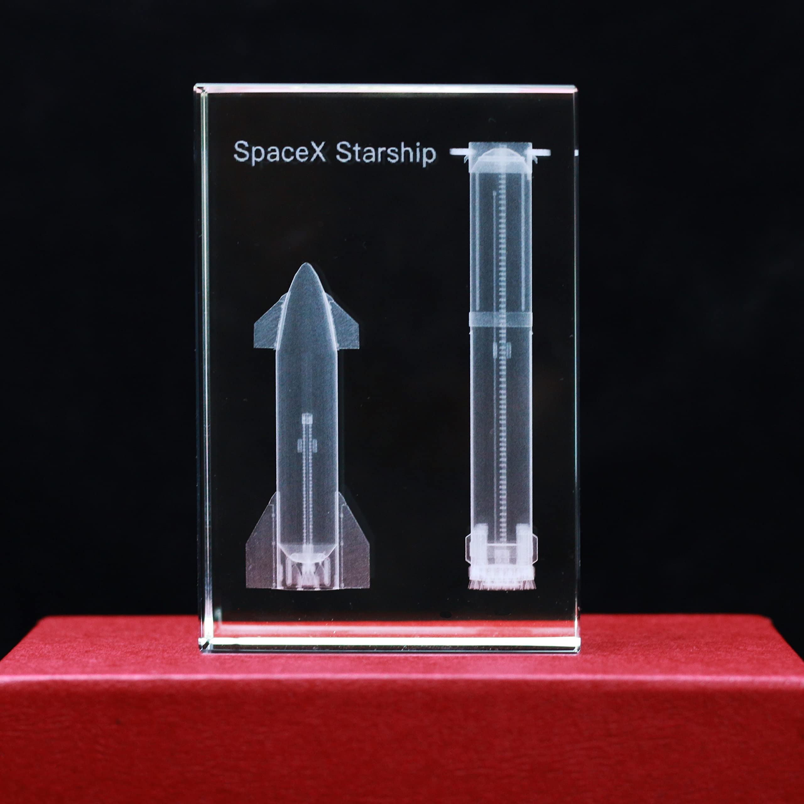 Snapklik.com : SpaceX Starship 3D Model - Starship Crystal Model SpaceX ...