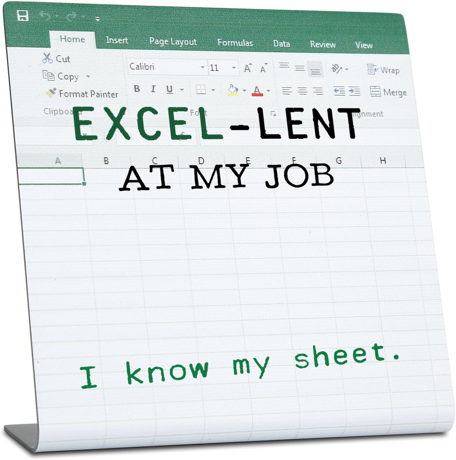 Amazon.com: Funny Accountant Gifts Office Decor Desk Sign, Excel - Lent ...