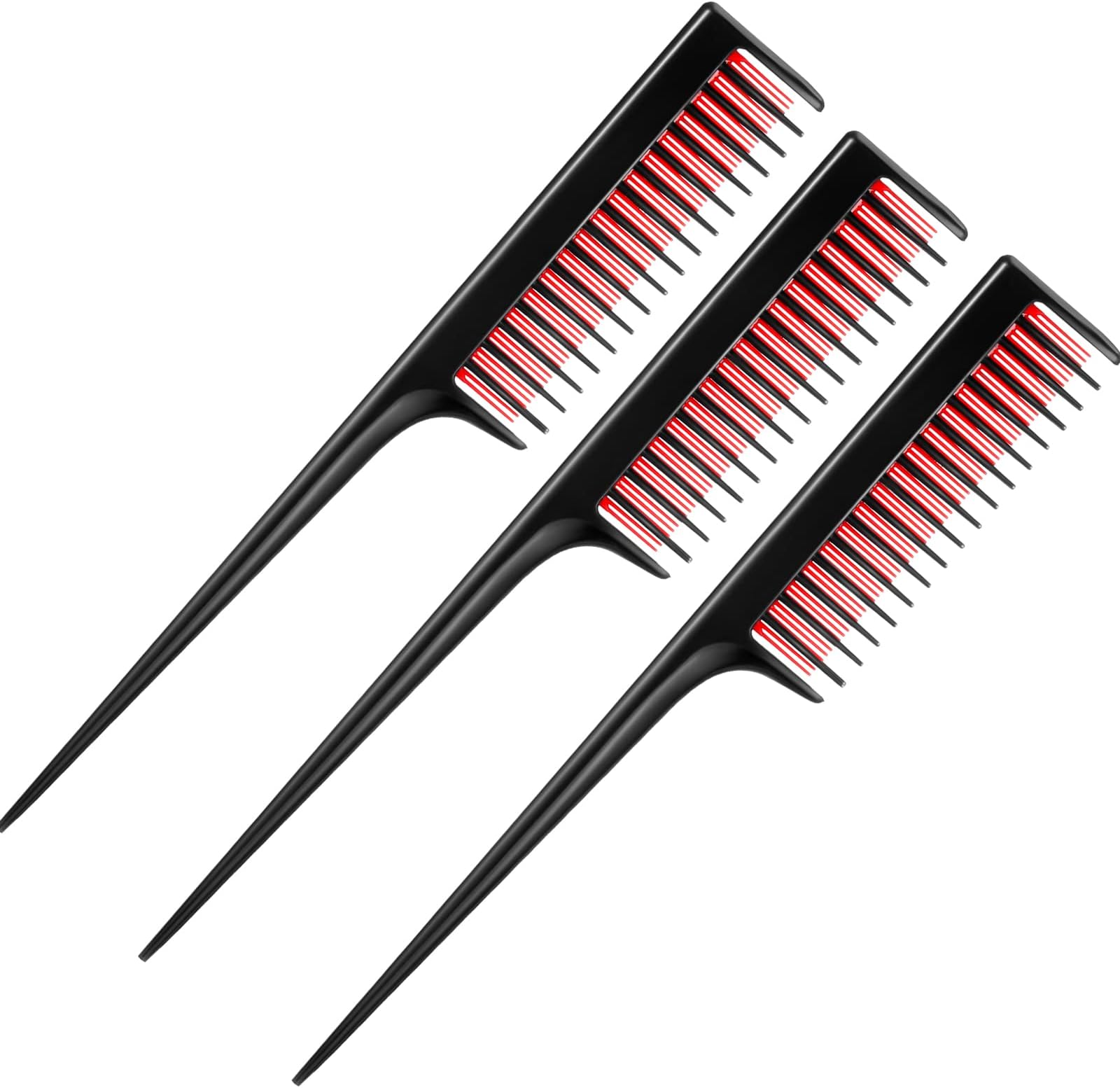 Amazon.com : Ace Teasing Tail Comb 8" Black - 2 Pack : Hair Combs ...