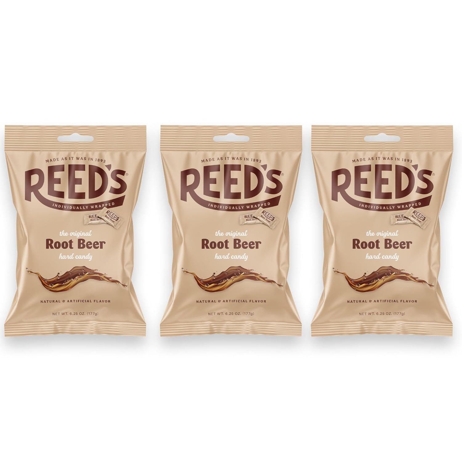 Amazon.com : Reed’s Individually Wrapped Root Beer Candy | Traditional ...