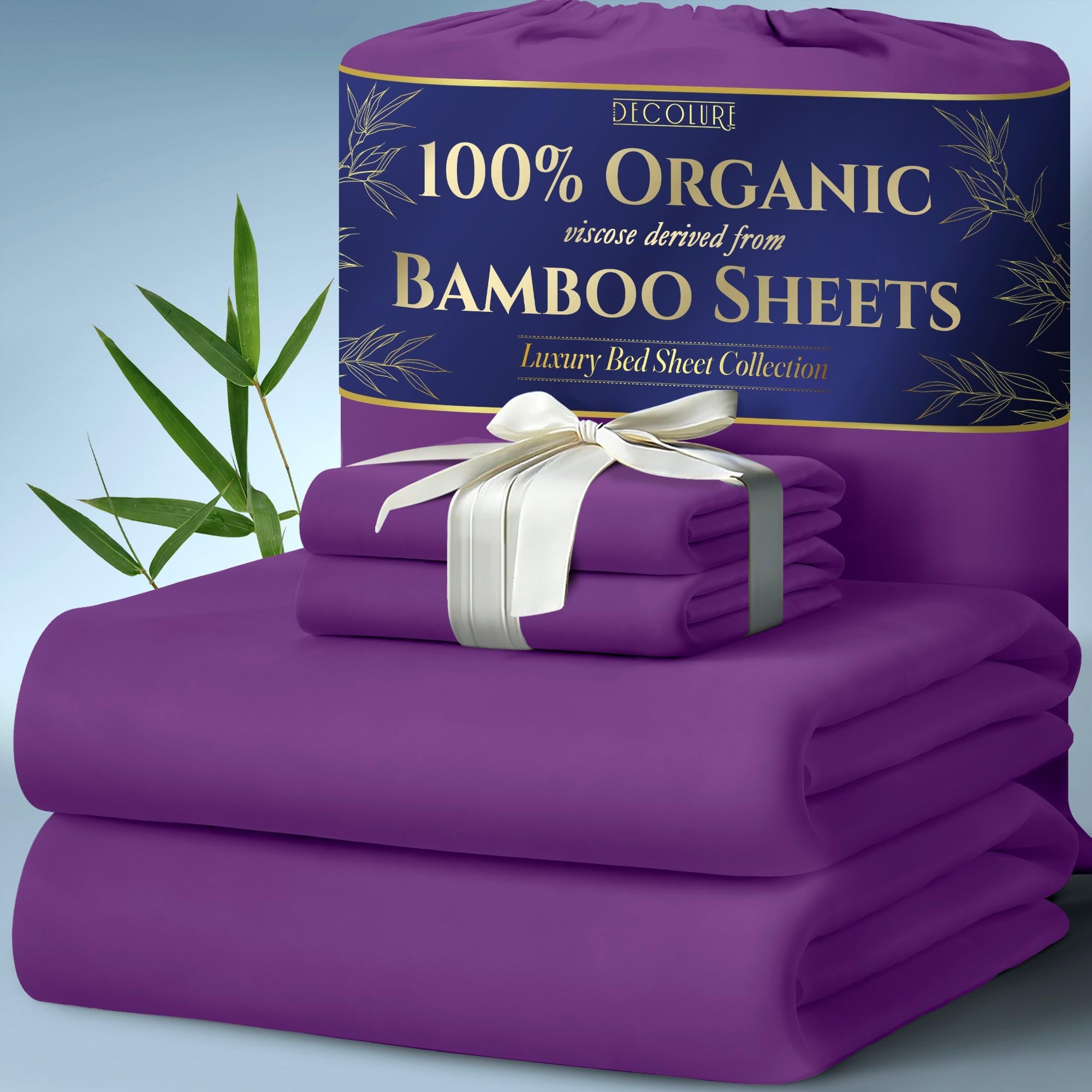 Amazon.com: Hotel Sheets Direct 4 Piece Bed Sheet Set King Size, 100% ...