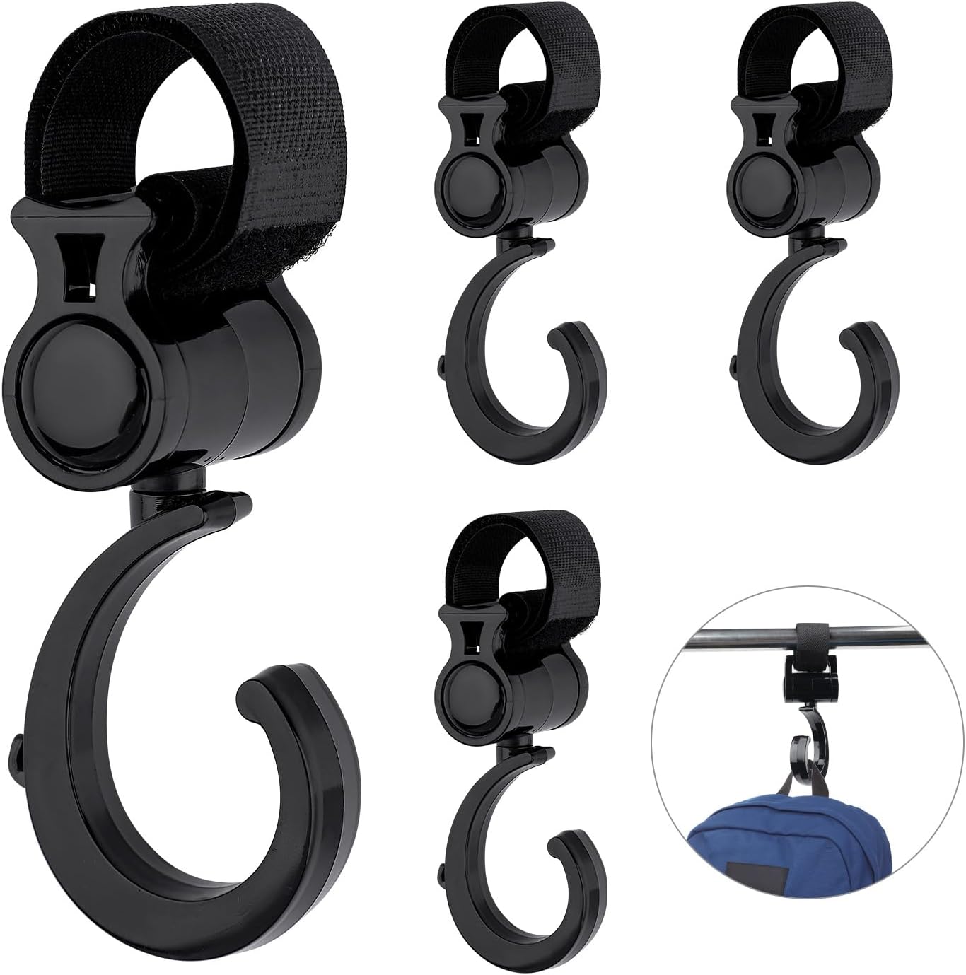 Amazon.com: 4PCS Walker Hook Hanging, 360°Multipurpose Rotation ...