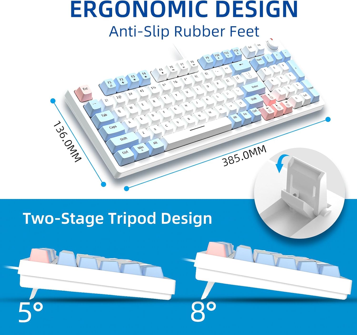 Mechanical Keyboard, Wired LED Backlit Compact Australia | Ubuy